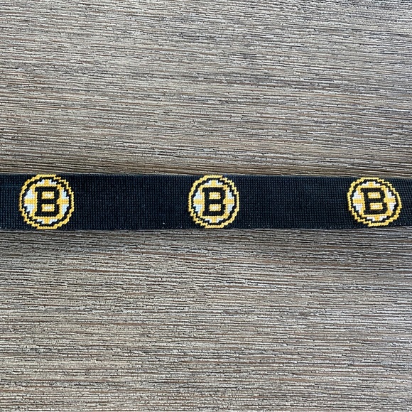 Smathers & Branson | Accessories | Boston Bruins Nhl Needlepoint Belt ...